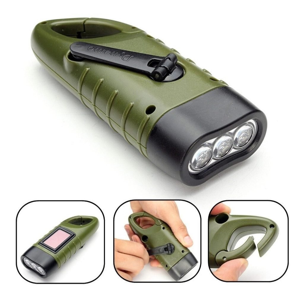 Mini Linterna Solar LED Manivela Recargable KS-002 – El Baratillo