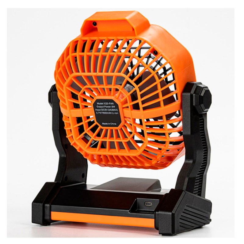 Ventilador Abanico De Mesa Con Luz Portátil Recargable Con Panel Solar ...